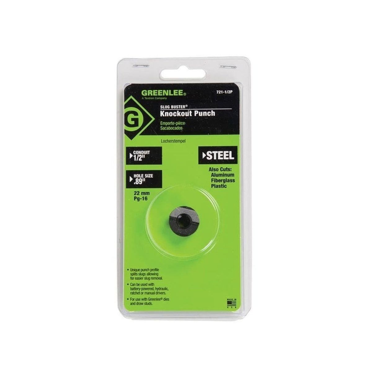 Cuchilla para Knockout o Sacabocado de 1/2", Greenlee — Tienda Henca