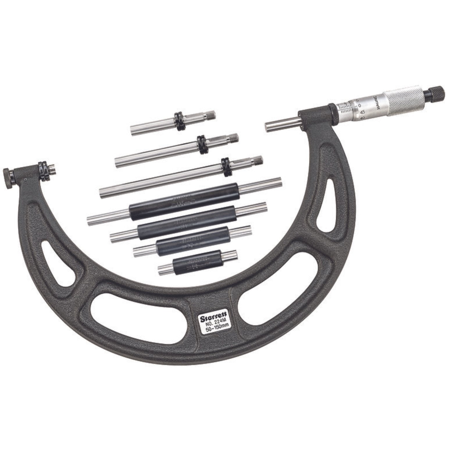 Outside Micrometer With Interchangeable Bars 50-150MM 0.01MM, Starrett ...